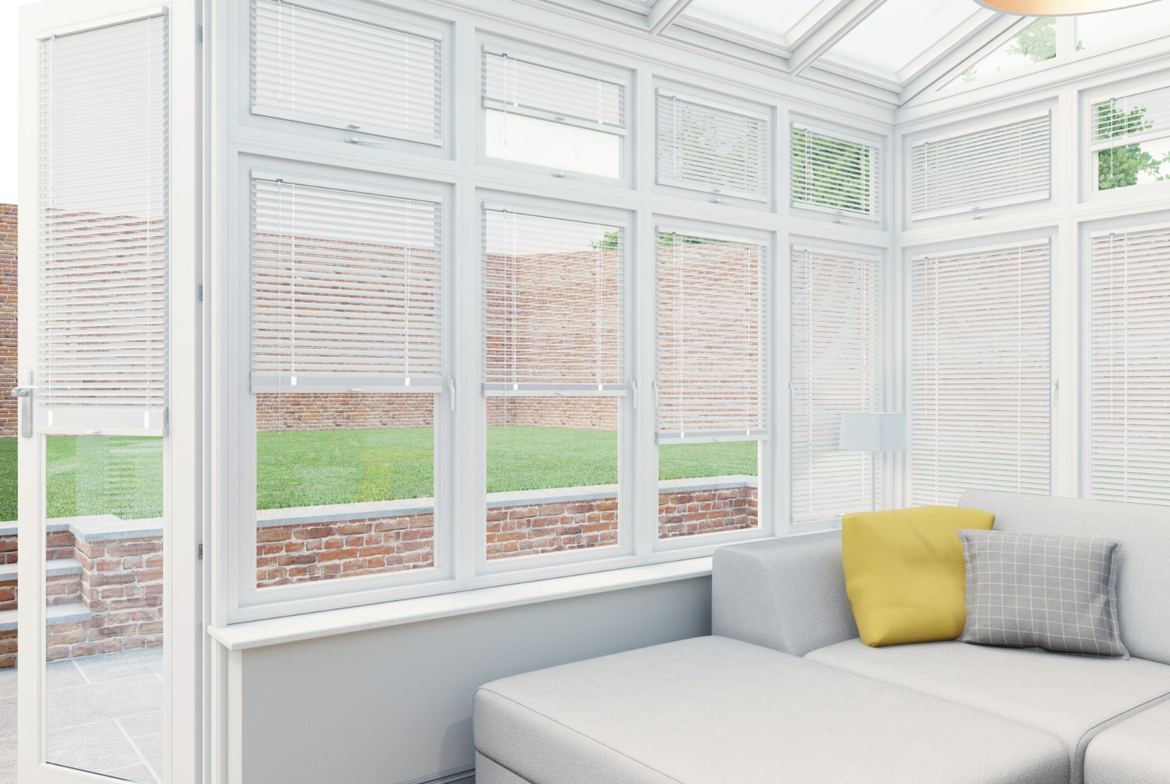 Clic Stick Fit Surface Matt White Venetian Blind | DotcomBlinds