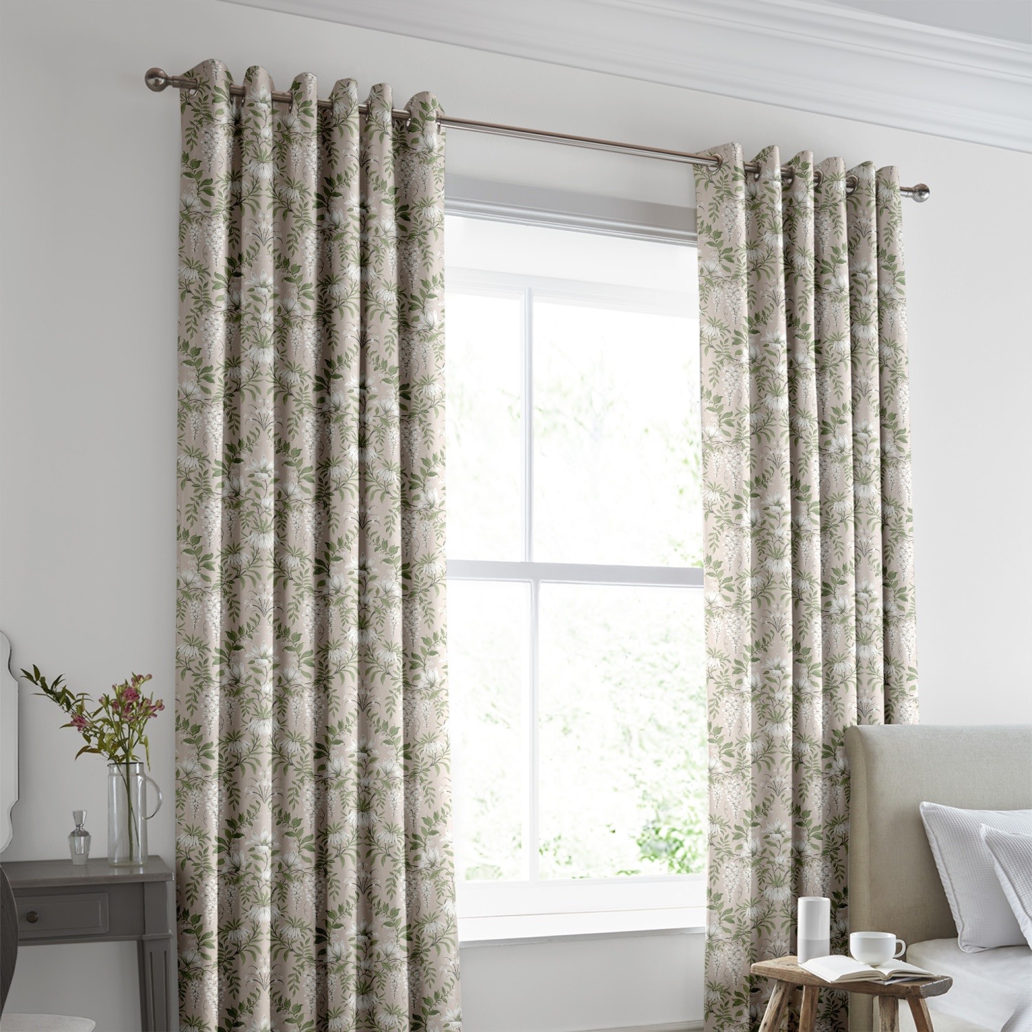 Laura Ashley Parterre Blush Curtains | Made to Measure Blinds ...
