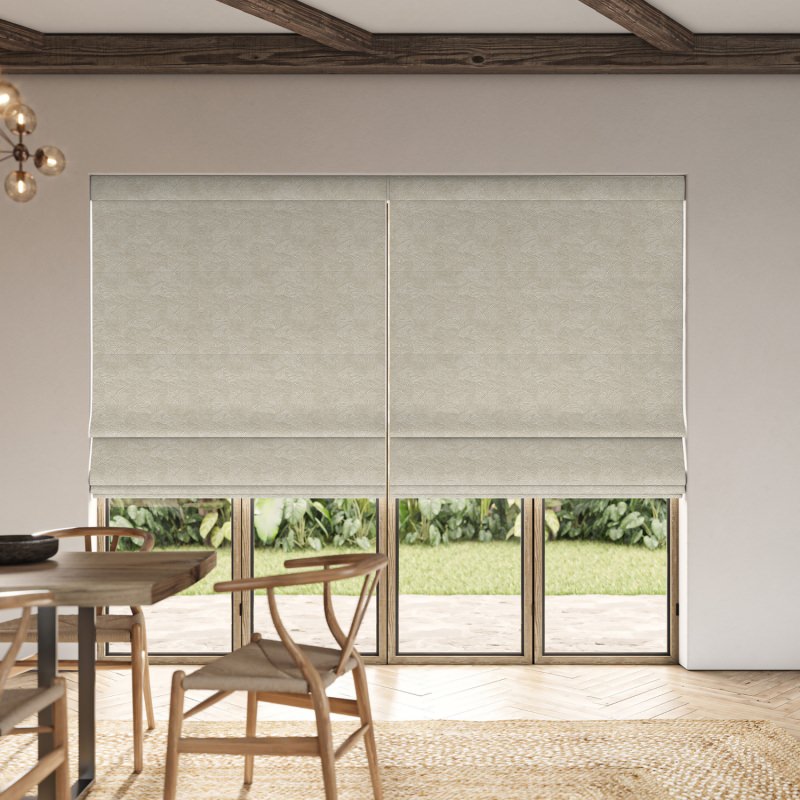 Daria Oatmeal Printed Roman Blind | Made to Measure Blinds | Dotcomblinds